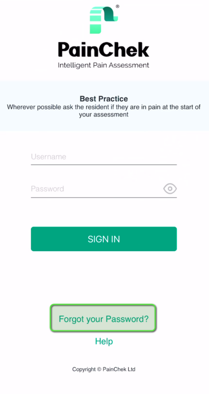Forgot your Password? – PainChek Support Forgot your Password? – PainChek Support
