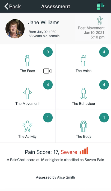 Reviewing a PainChek® Assessment – PainChek Support